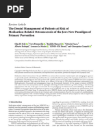 Oral Health Management for MRONJ Risk | PDF | Dental Implant | Osteoporosis