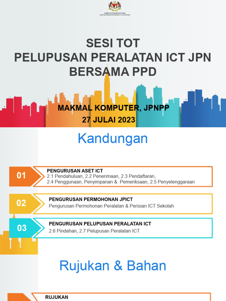 TOT Pengurusan Aset ICT JPNPP 27072023 | PDF