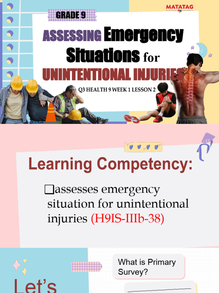 HEALTH_Q3 PPT-MAPEH9_Lesson 2 (Assessing Emergency Situations) | PDF ...