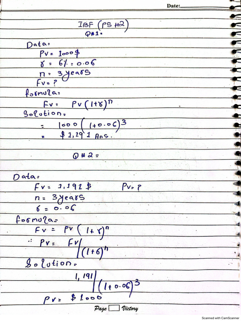 IBF Practice Sesion 2 | PDF