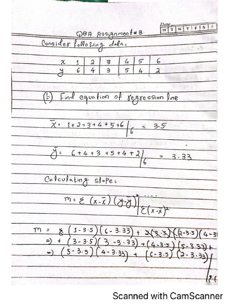 QBA Assignment 3 | PDF