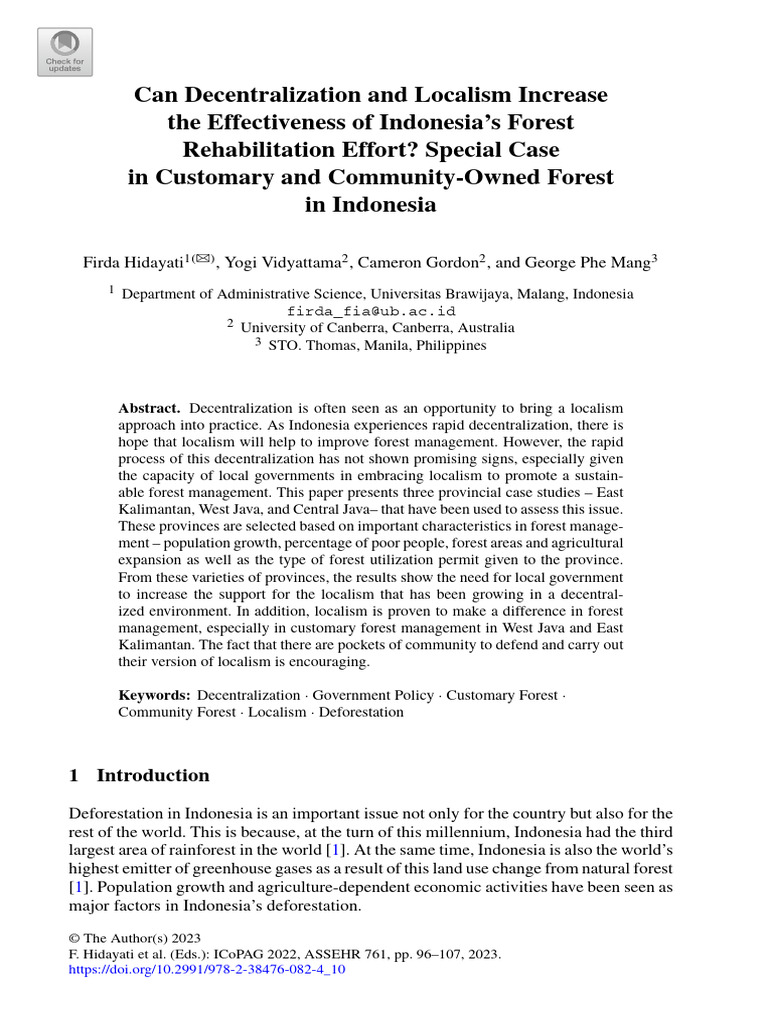 125989184 | Download Free PDF | Governance | Decentralization