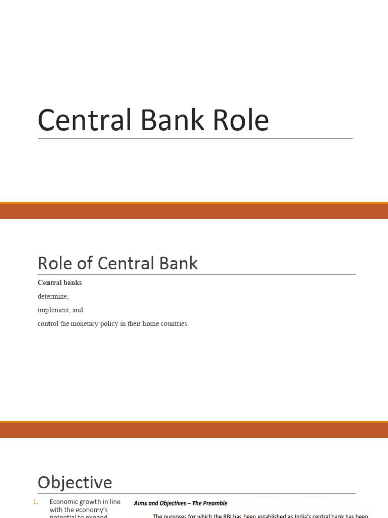 Central Bank Functions and Policies | PDF | Reserve Bank Of India | Banks