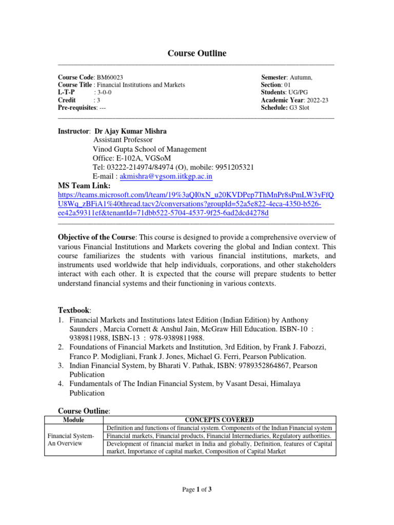 01.08.2022 FIM Outline 3 Credit | PDF | Factoring (Finance ...