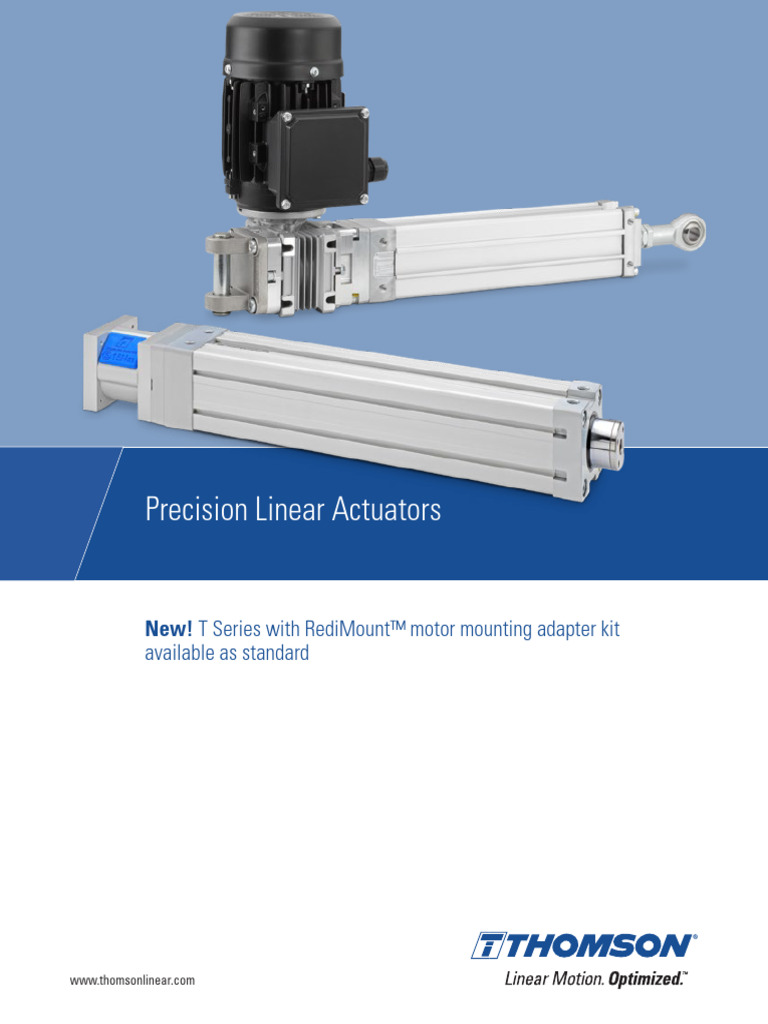 Precision Linear Actuators Thomson | Download Free PDF | Actuator | Screw