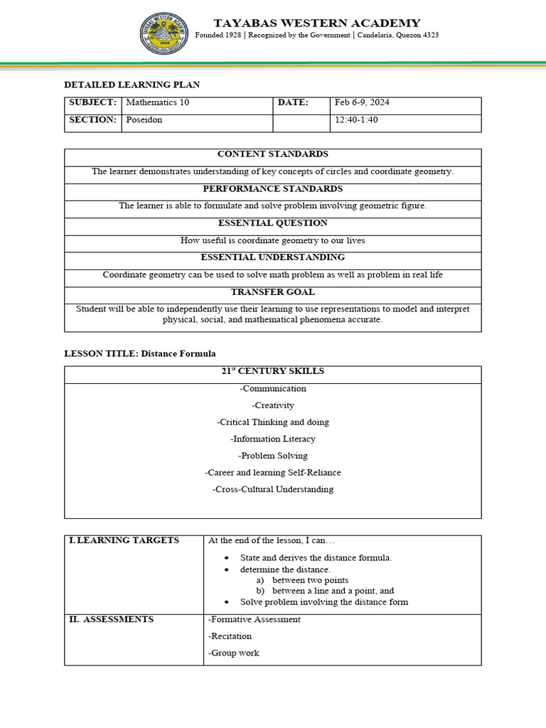 Week 1 G10 | PDF | Prayer | Square Root