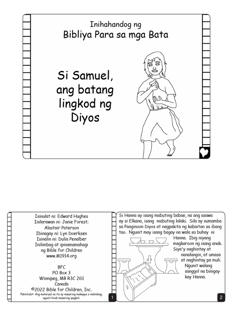 17 Samuel Gods BoyServant Tagalog CB6 | PDF