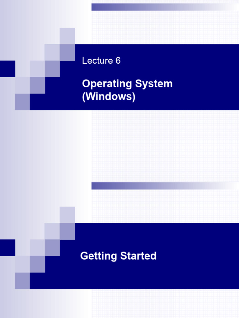 Lecture 6 | PDF | Window (Computing) | Computer File