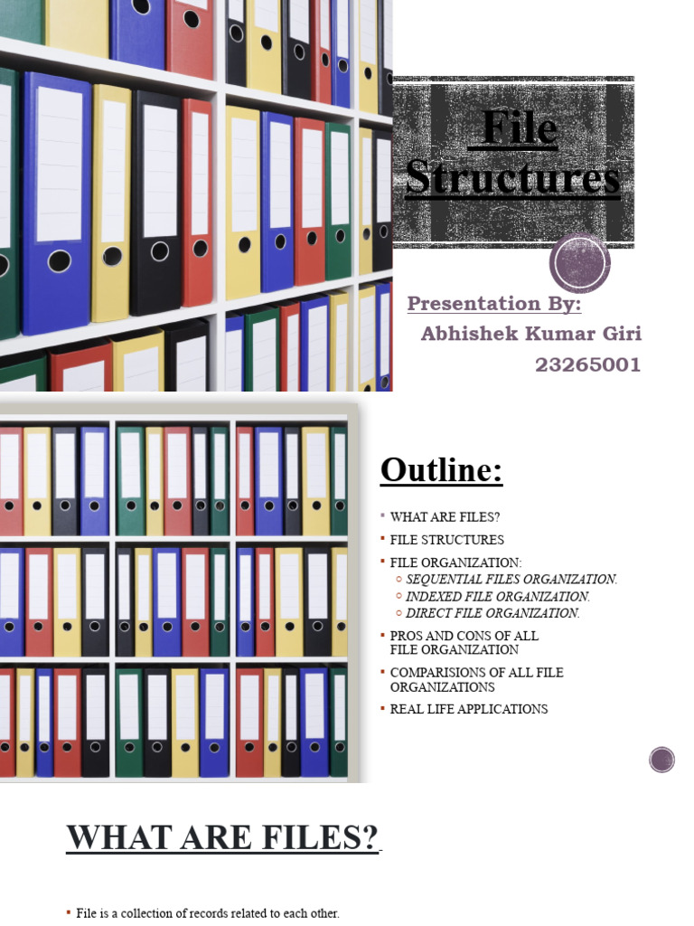 File Structure Pdf Database Index Computer File