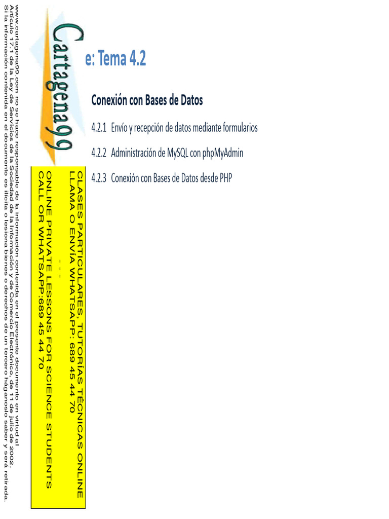 UCM - Ingenieria Informatica - Aplicaciones Web Con PHP y Javascript - AW - Tema - 4 | PDF ...