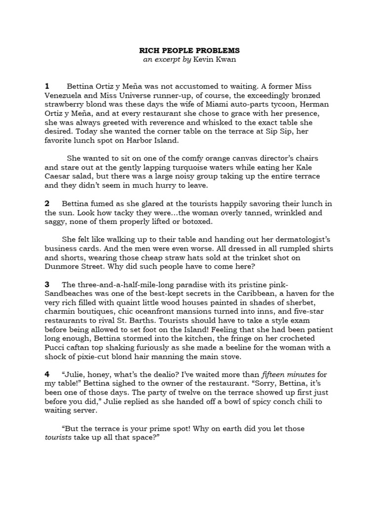 Rich People Problems | PDF