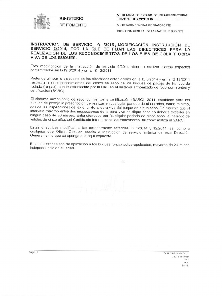 Instruc Serv 4-2015 | PDF