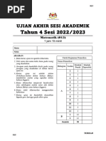 Upsa Matematik Tahun 5 | PDF