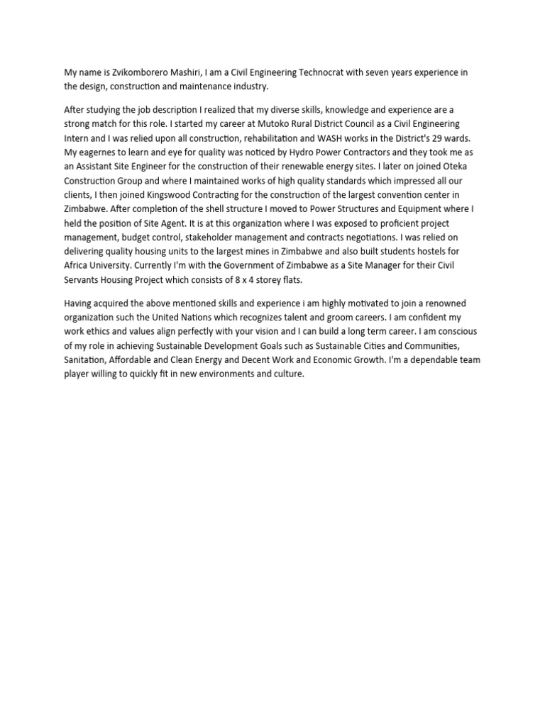 Motivation Statement | PDF