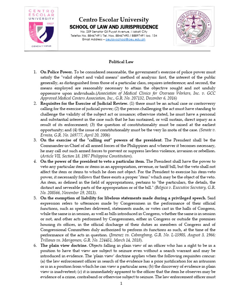 (Ceu Pink Tips) Day 1 Poli-Labor-Tax-Crim | PDF | Mens Rea | Taxes