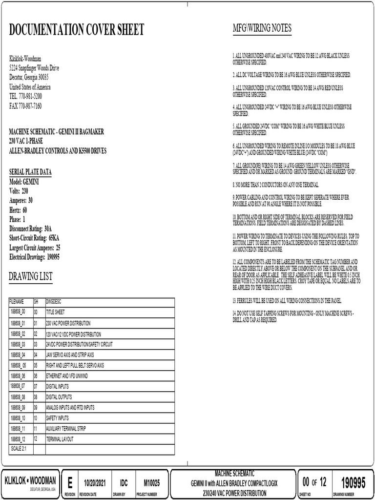 Gemini II Wiring Diagram Overview | PDF | Electrical Wiring | Materials ...