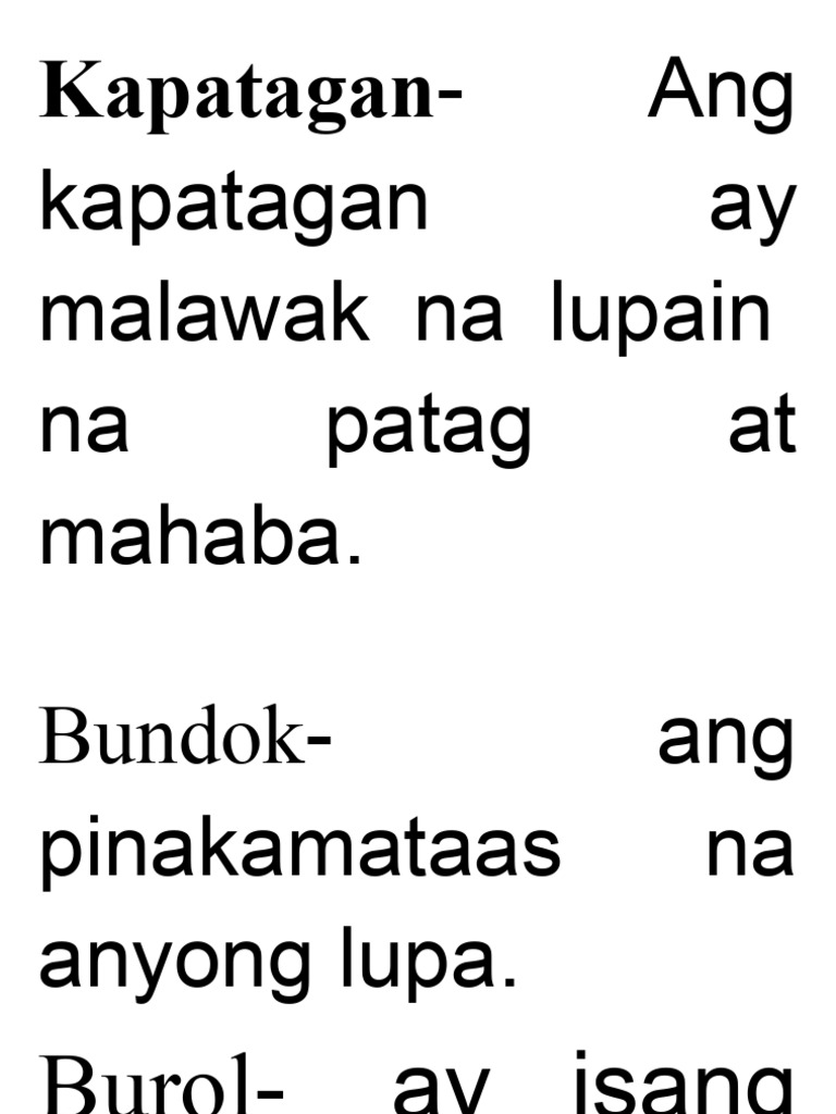 Anyong Lupa Meaning | PDF