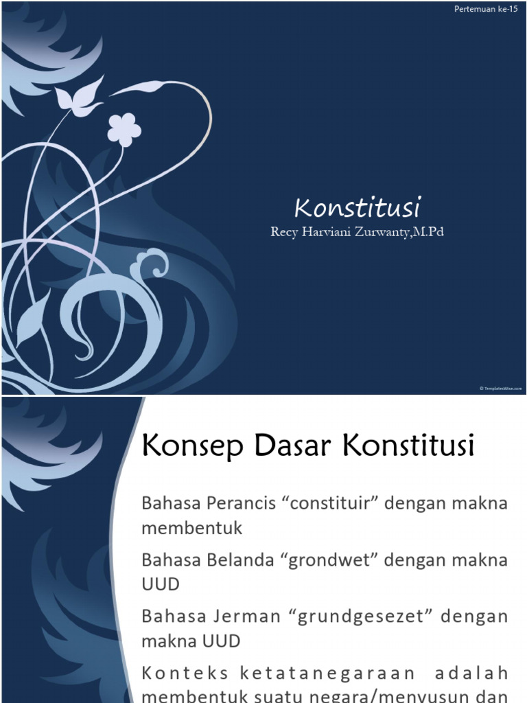 Pertemuan Ke-15 Konstitusi | PDF | Politik | Hukum