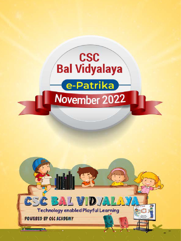 E Patrika Nov | PDF | Teachers | Preschool