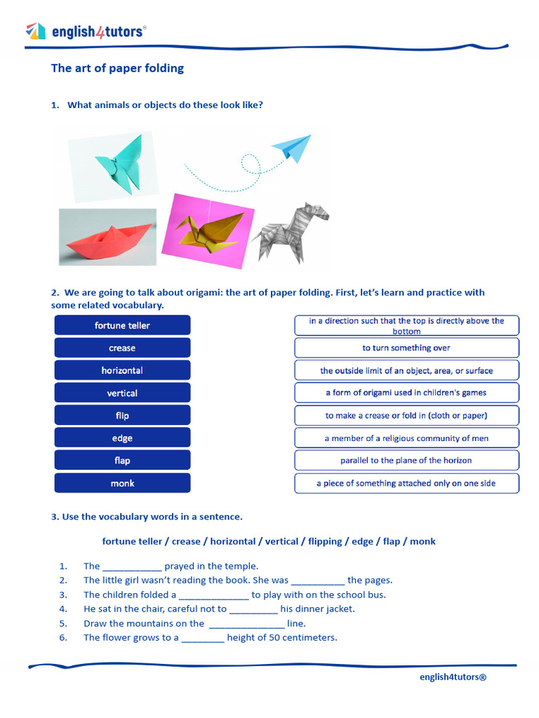 The Art of Paper Folding - Student's | PDF | Origami