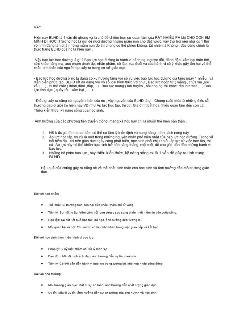 thiếu kiến thức, kỹ năng sống cx là 1 vấn đề gây ra tình trạng Blhd | PDF