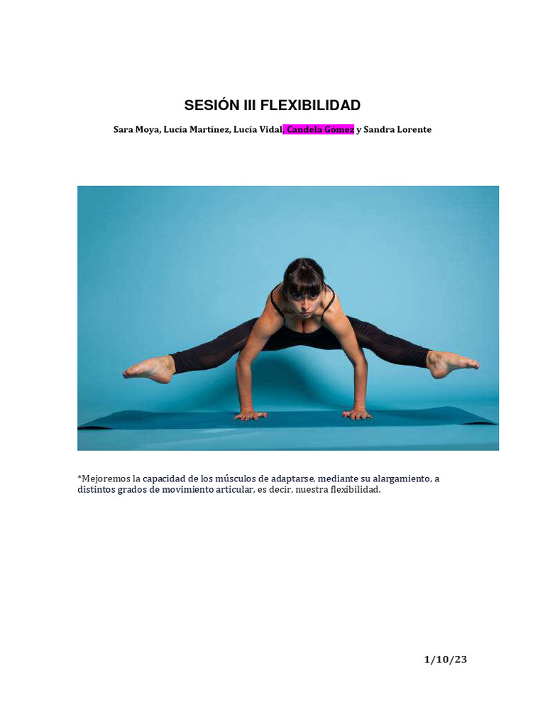 FLEXIBILIDAD | PDF | Flexibilidad (anatomía)