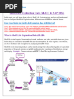 Shelf Life Expiration Date (SLED/BBD) Entered During Goods Movement ...