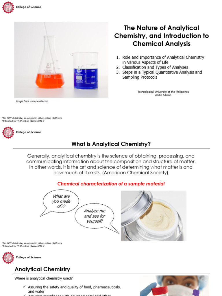 Analytical Chemistry for TUP Students | PDF | Analytical Chemistry ...