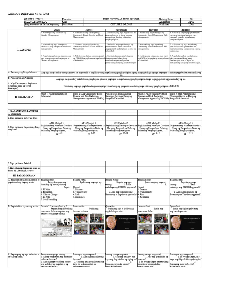 Q1 WEEK5 - Paghahanda Sa Panganib Na Dulot NG Suliraning ...