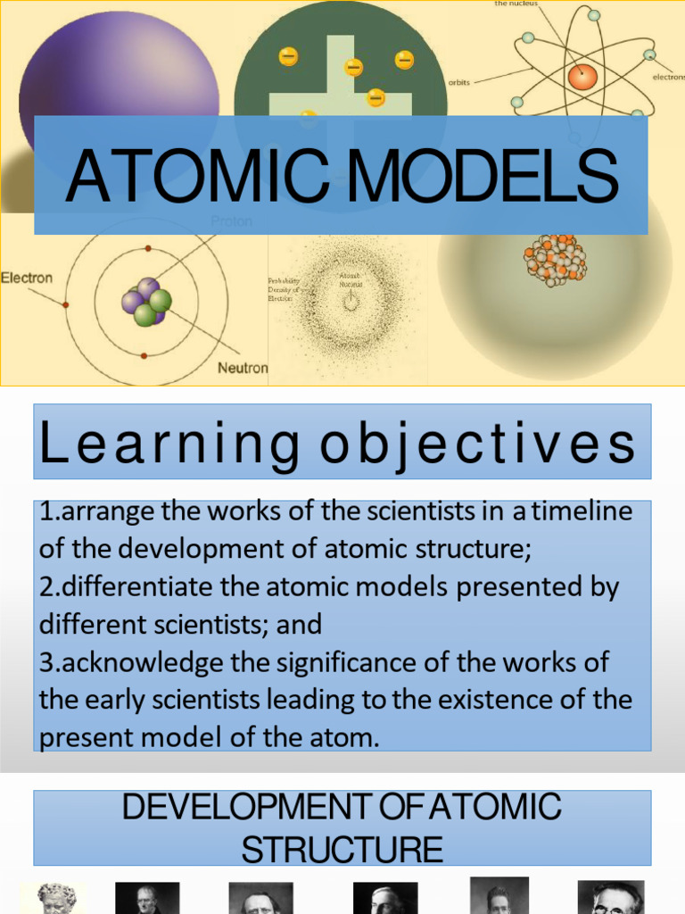 Atomic Models | PDF