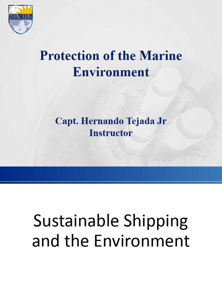 Green Shipping and Marine Awareness | PDF | Oceans | Sustainability