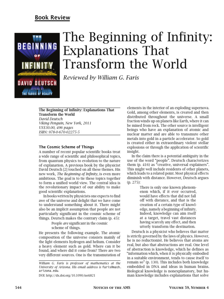 The Beginning of Infinity Explanations T | PDF | Hilbert Space | Vector ...