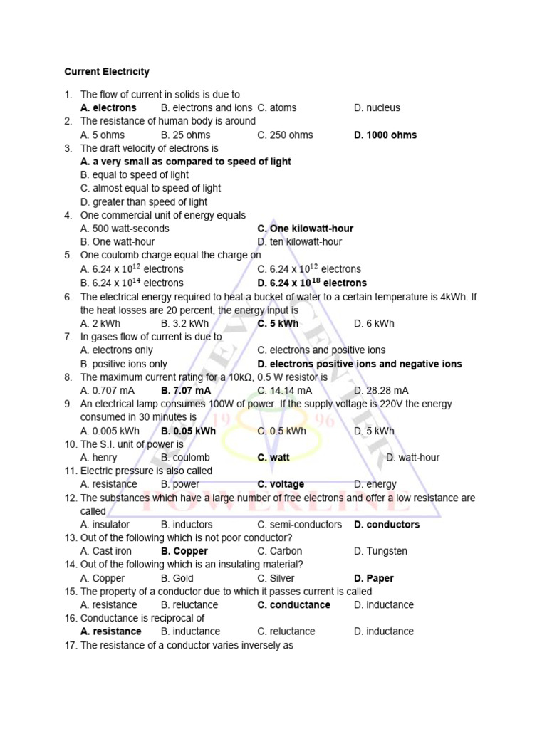 Ee Objectives Powerline 2023 | PDF | Electrical Resistance And Conductance | Electrical Network