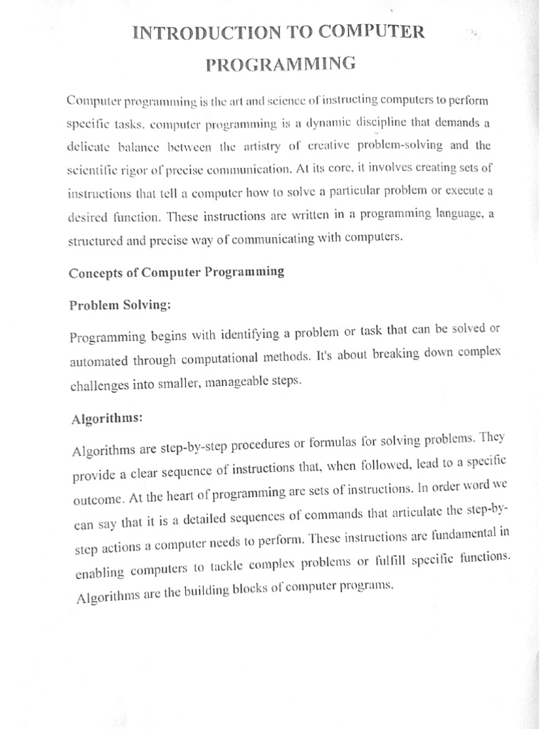 Computer Programming | PDF Computer Programming | PDF