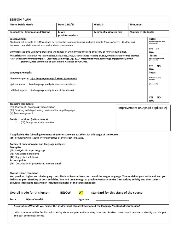 Lesson Plan | PDF | Linguistics | Human Communication