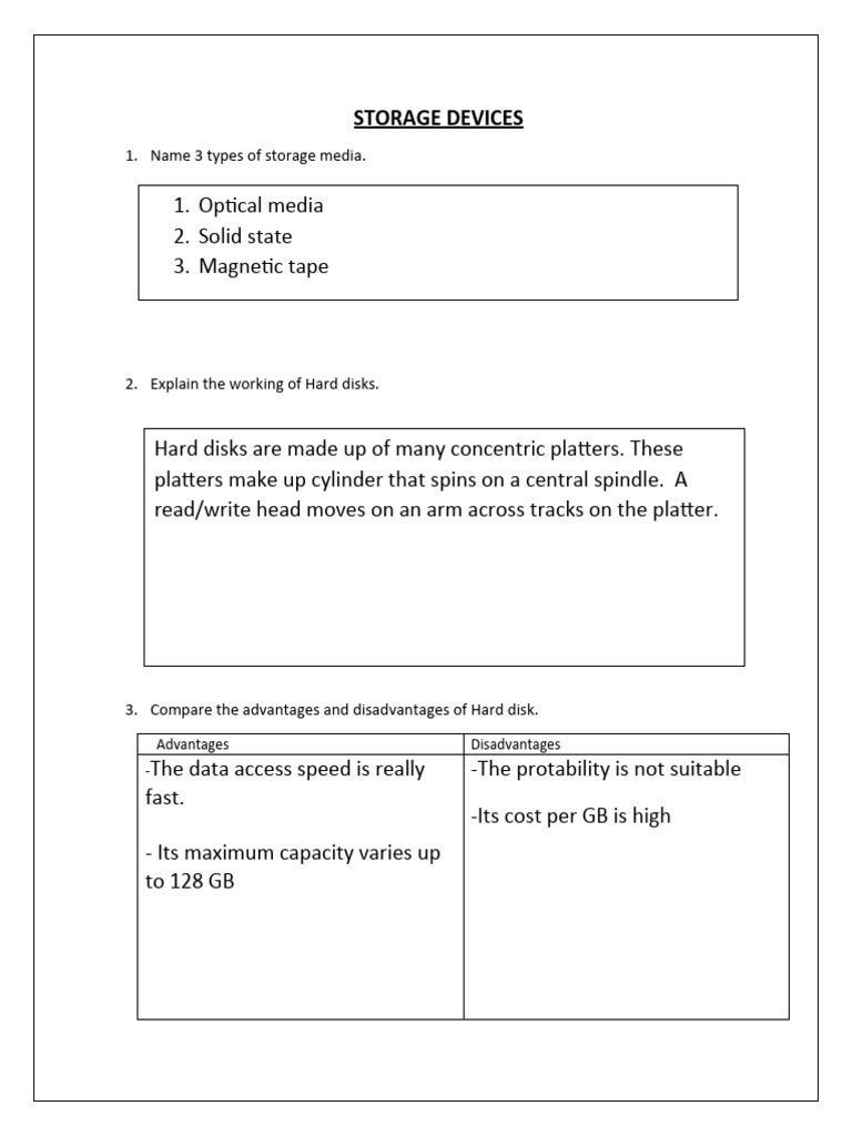 Storage Devices | PDF | Hard Disk Drive | Computer Data Storage