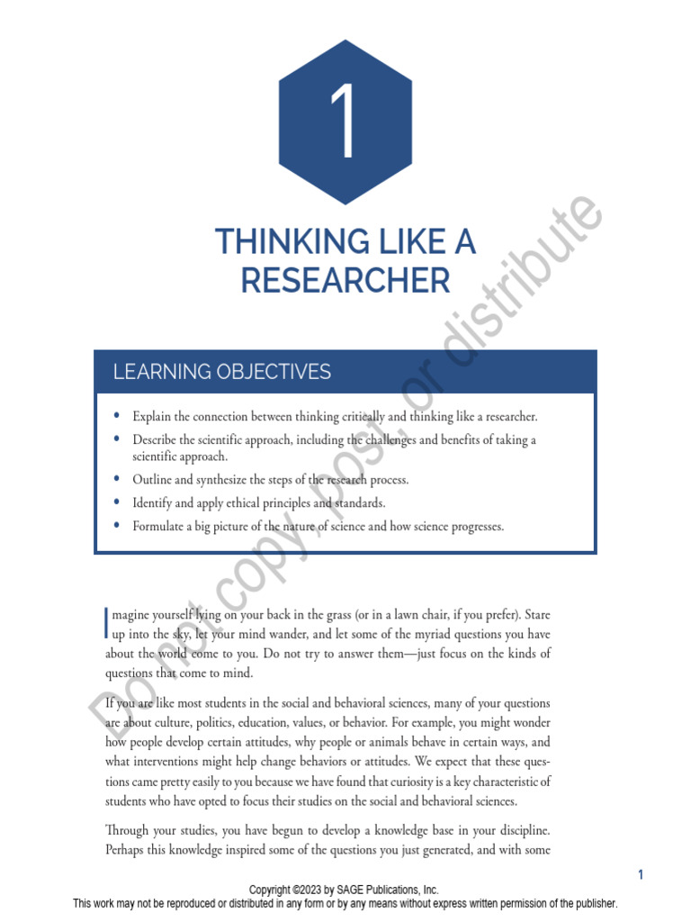 Think Like A Researcher | PDF | Experiment | Causality