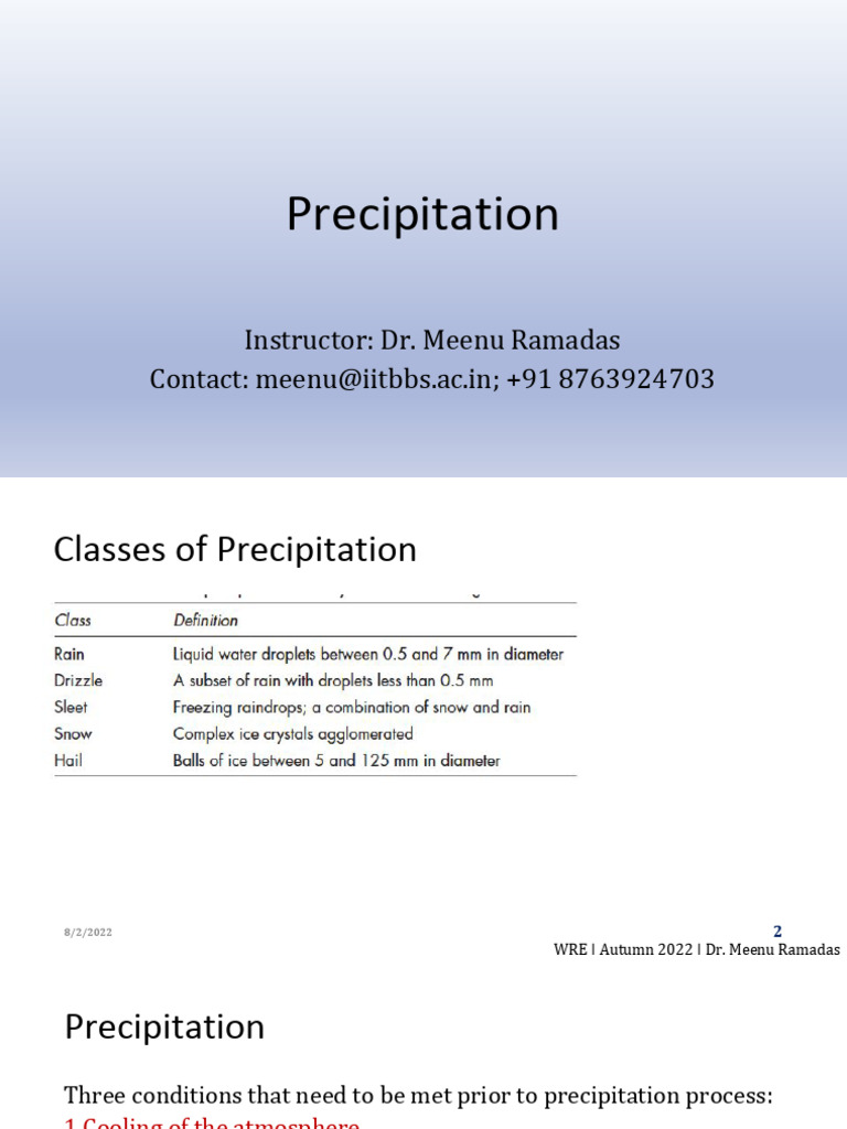 Precipitation | PDF | Precipitation | Rain