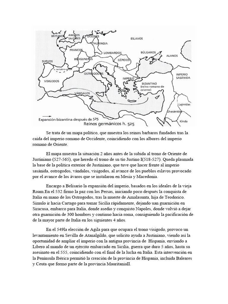 Mapa de los Reinos Germanos Tras Roma | PDF | Historia