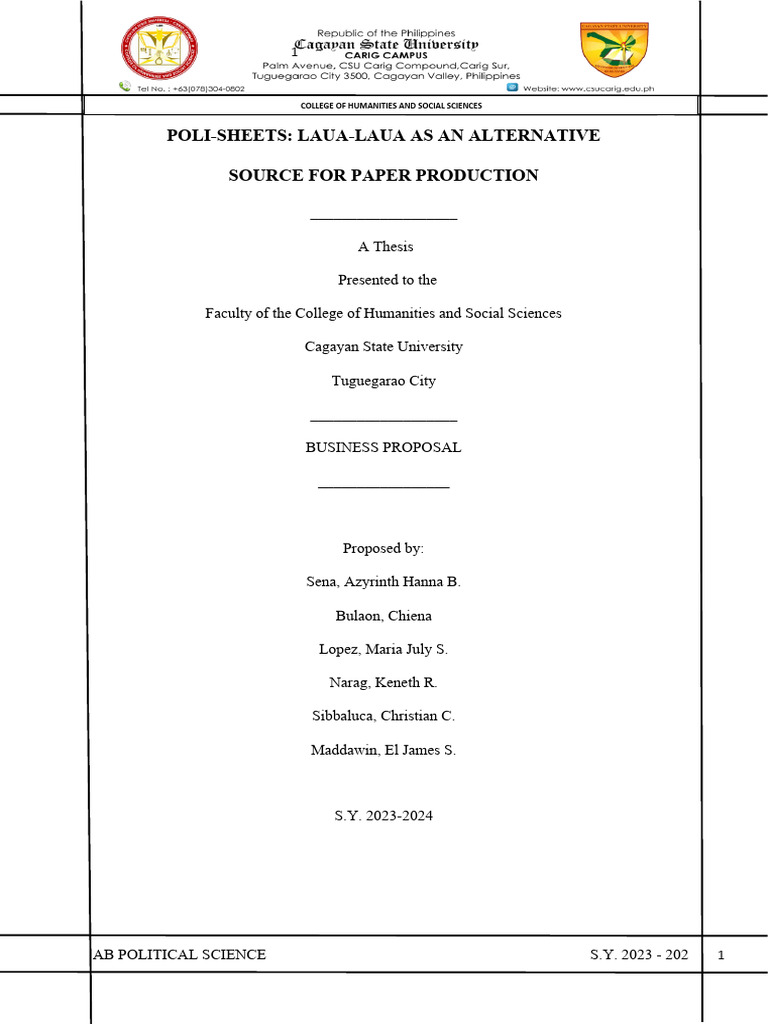 Thesis Title Page Pdf Marketing Climate Change