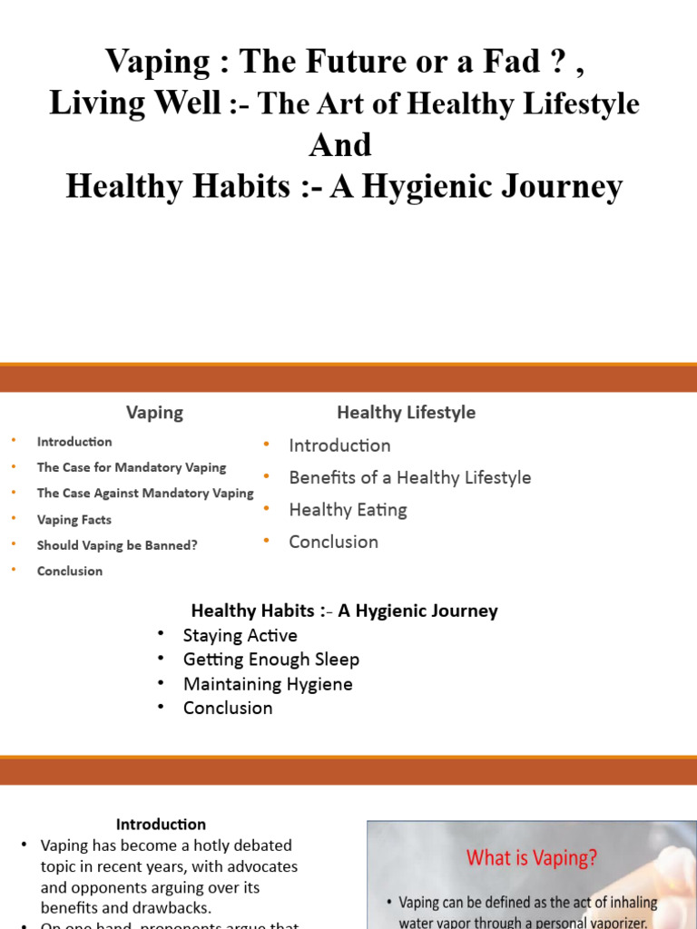 GP Presentation | PDF | Electronic Cigarette | Healthy Diet