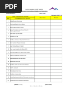 Pilling Machine Checklist | PDF
