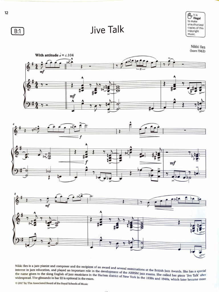 Jive Talk | PDF | Jazz | English Language Music