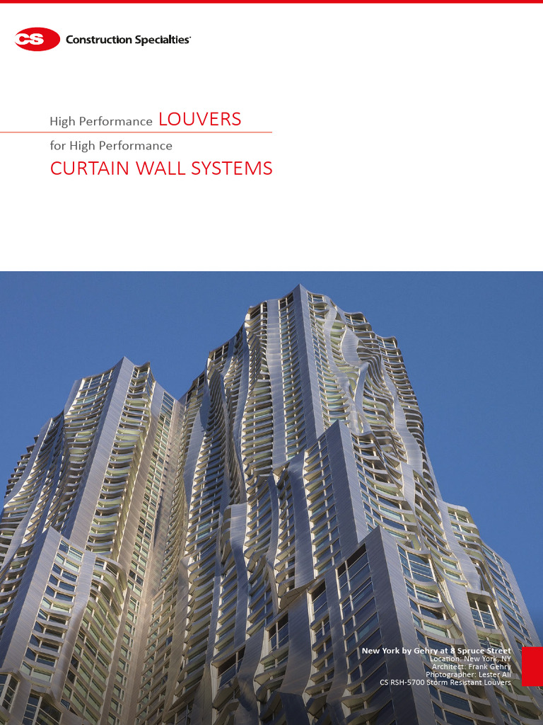 High Performance Louvers For Curtain Wall Systems | PDF | Wall | Architectural Design