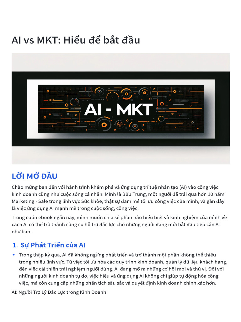 AI vs MKT - Hiểu để bắt đầu | PDF
