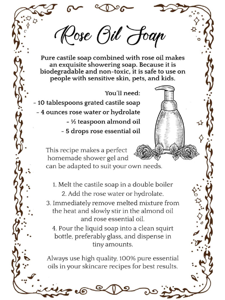 DIY Rose Oil Soap Spells8 | PDF
