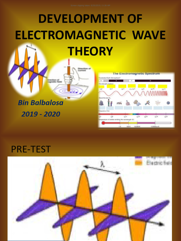 DEVELOPMENT OF EM WAVE THEORY | PDF