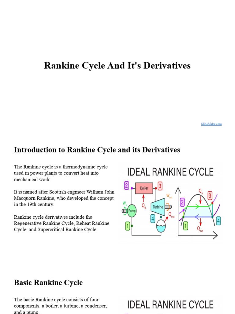 Rankine Cycle for Power Engineers | PDF | Boiler | Physical Chemistry