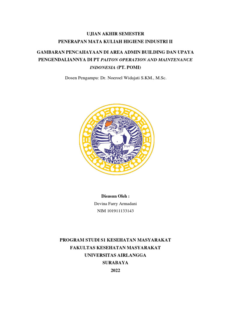 Laporan Higiene Industri II | PDF | Bisnis | Komputer