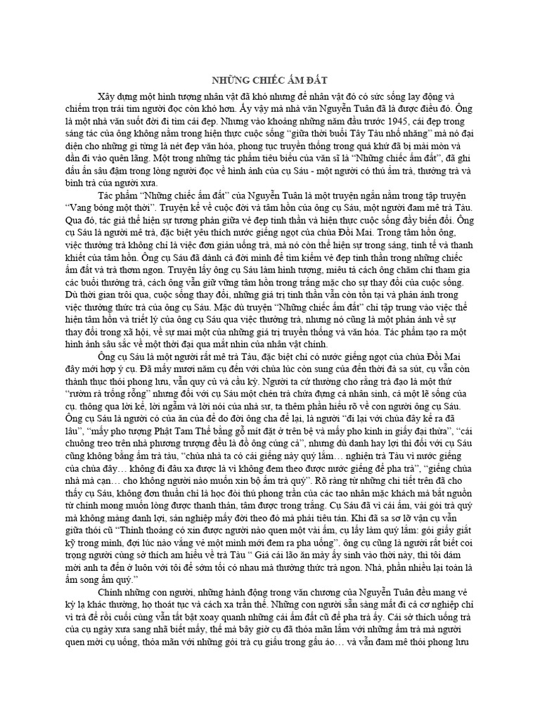 Những chiếc ấm đất | PDF